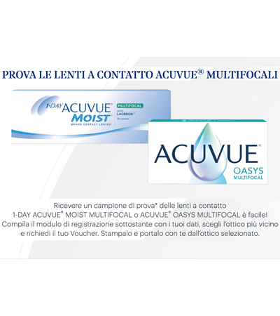Campione gratuito di Acuvue Multifocali! - Omaggi, Provami Gratis ...