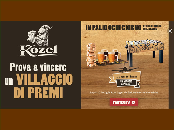 Concorso a premi birra Kozel - Concorsi a premio - Soldissimi.it