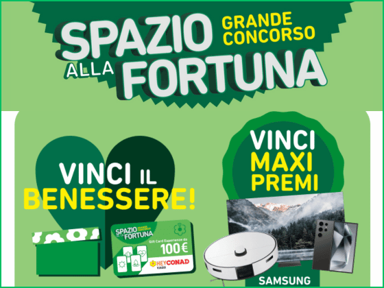 Concorso Spazio alla Fortuna Conad - Concorsi a premio - Soldissimi.it